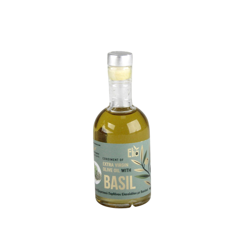 ELIA CONDIMENT BASIL FLAVOURED EXTRA VIRGIN OLIVE OIL – Paradosiaka ...